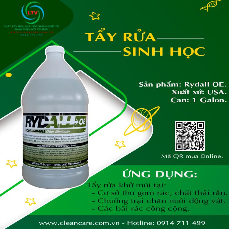 NƯỚC KHỬ MÙI RYDALL OE TẨY RỬA VỆ SINH CHUỒNG TRẠI, BÃI RÁC VỆ SINH ...